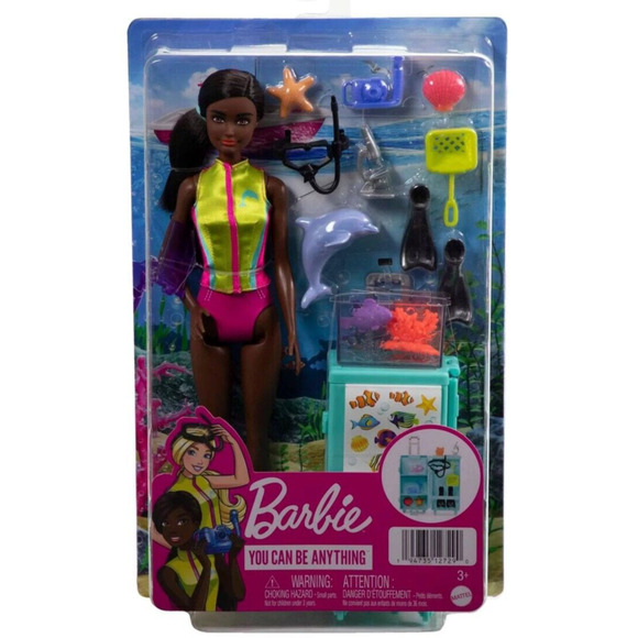 Barbie | Toys | Barbie Careers Marine Biologist Doll Brunette Mobile ...